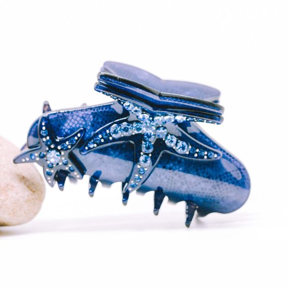 Accessories | Starfish Hair Claw Light Blue Hair Clip Jaw Clip | Poshmark